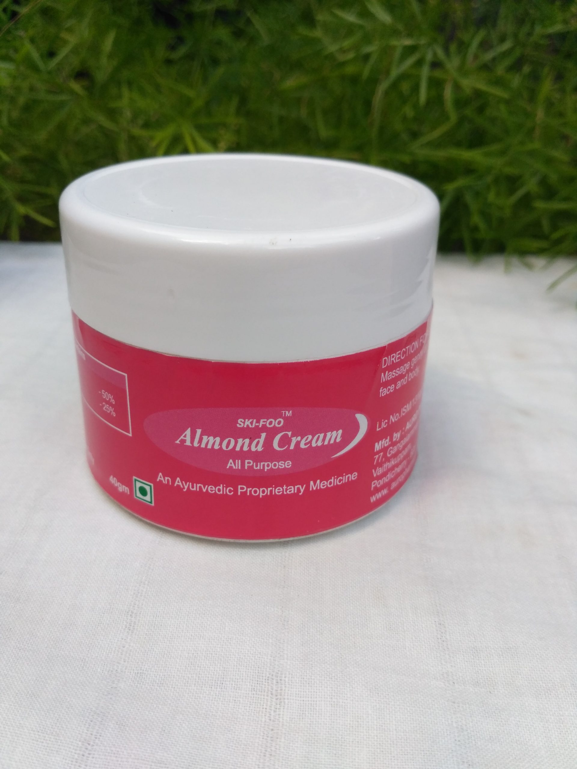 Almond All Purpose Cream 50gms - SAMA Online - Sri Aurobindo Marketing ...